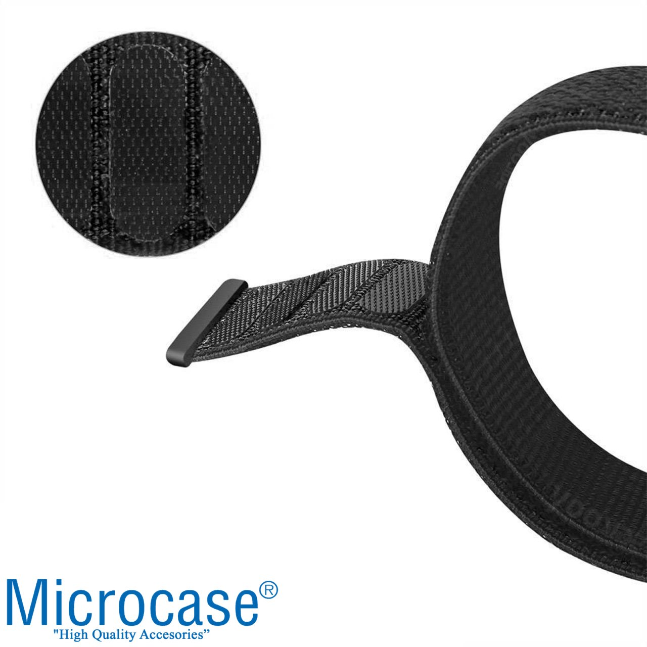 Microcase Vivo Active 3 için Cırtlı Kumaş Kordon Kayış - KY17